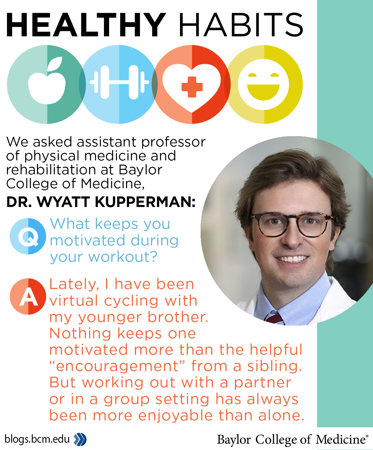 Healthy Habits: Dr. Wyatt Kupperman enjoys cycling and cooking at home ...